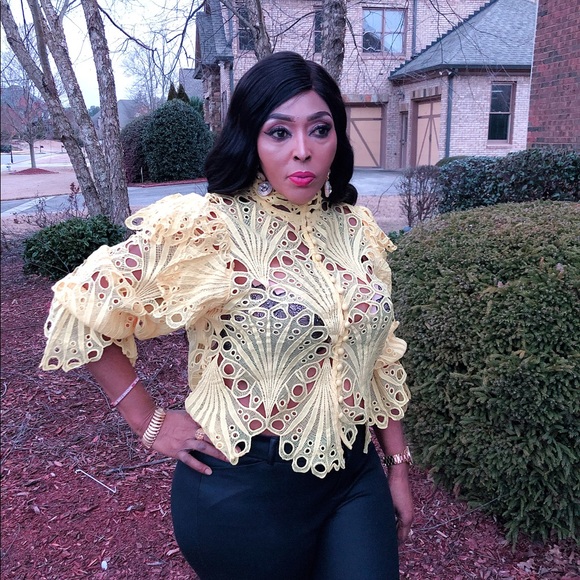 N by Nancy | Tops | N By Nancy Crochet Lace Blouse | Poshmark